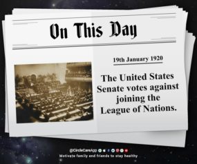 This Day on History: 19th January 1920 | CircleCare