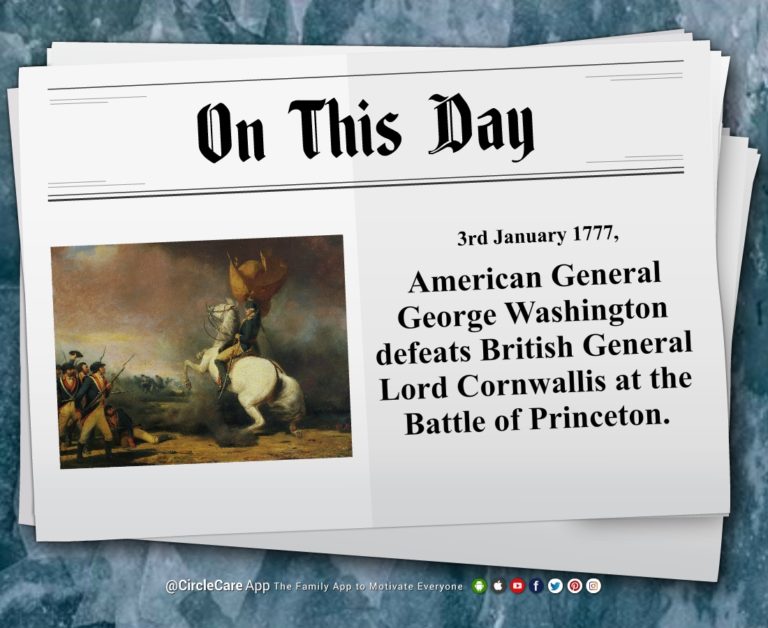 This Day on History: 3rd January 1777-CircleCare