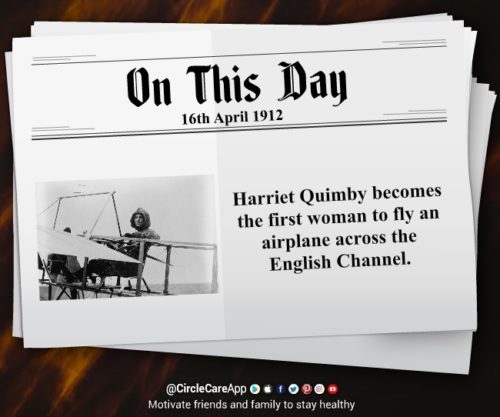 16th April 1912 - First Woman Flies Airplane Across English Channel ...
